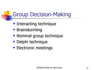 Decision Making | PPT