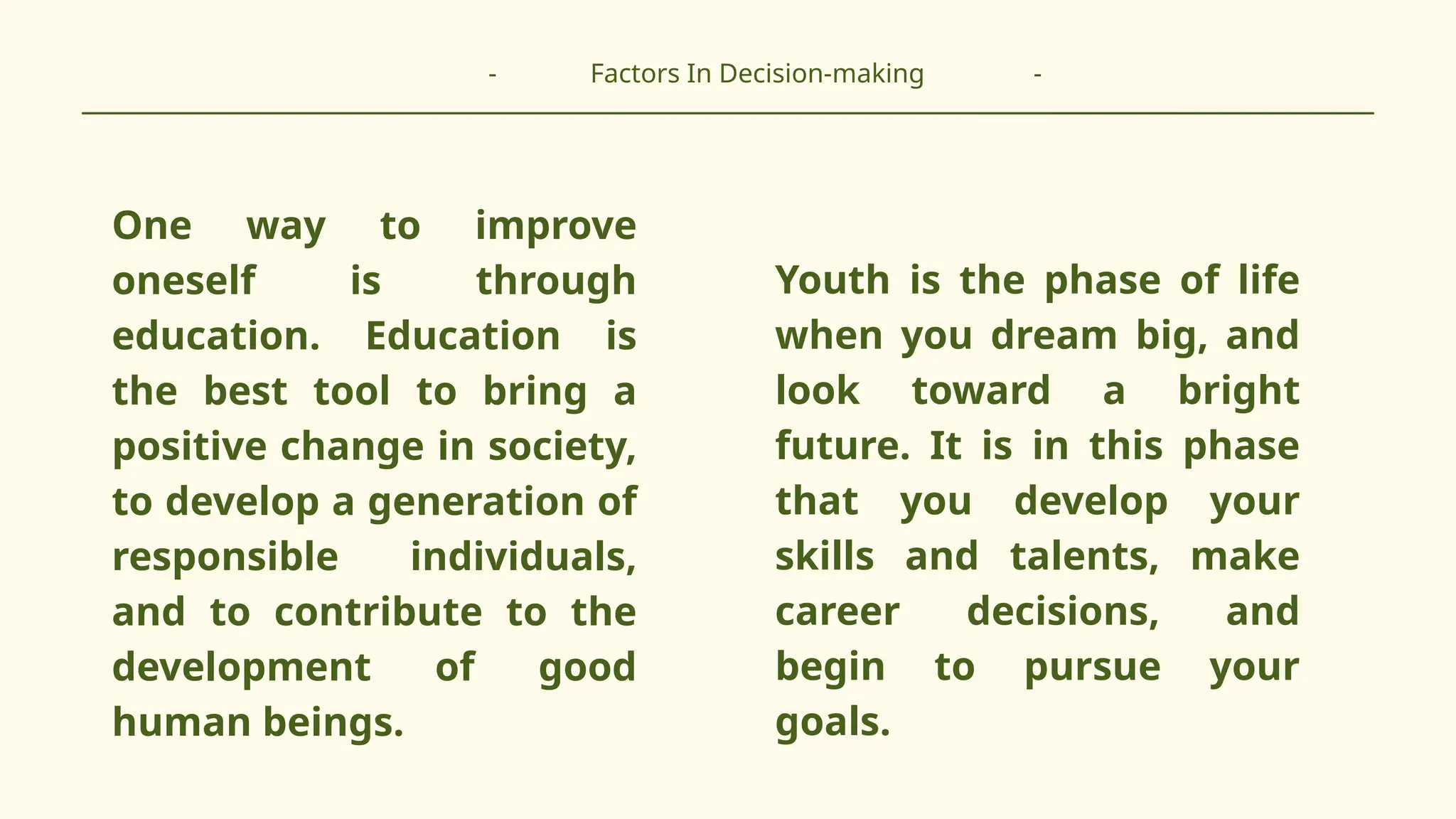 Decision-making.pptx for values lesson ppt | PPT