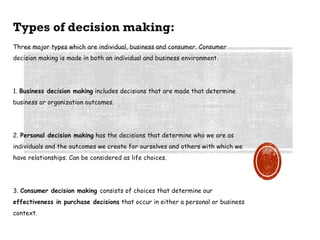 DECISION MAKING | PPT