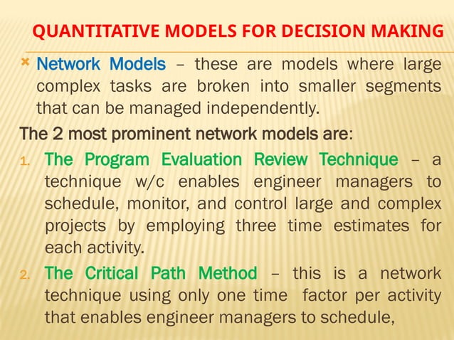 Decision-Making-Engineering-Management.pptx | Civil Engineering ...