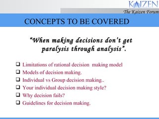 Decision Making | PPT