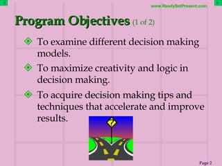 DECISION MAKING POWERPOINT | PPT