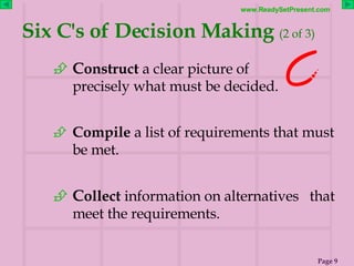 DECISION MAKING POWERPOINT | PPT
