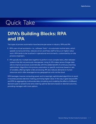 Decision-Making: The New Frontier for Automation | PDF