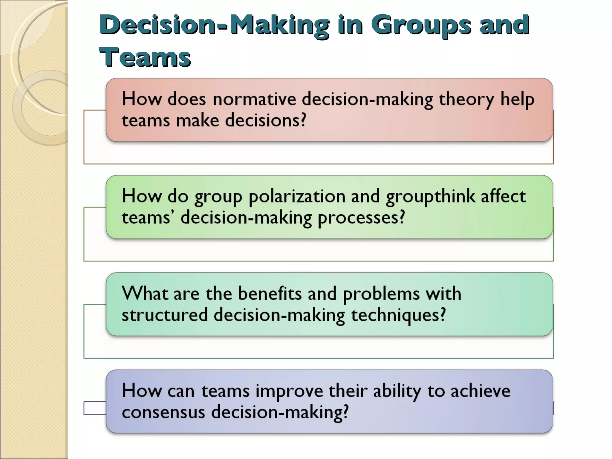 Decision Making And Problem Solving | PPT