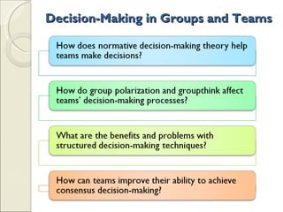 Decision making and problem solving adlt 612 spring 2011 | PPT