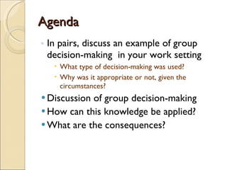Decision Making And Problem Solving For Feb 24 Class | PPT | Education