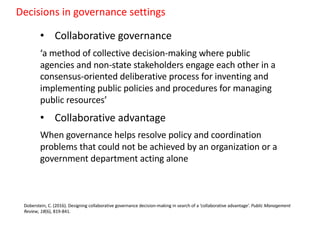 Decision making in the policy process | PDF | Business | Business and ...