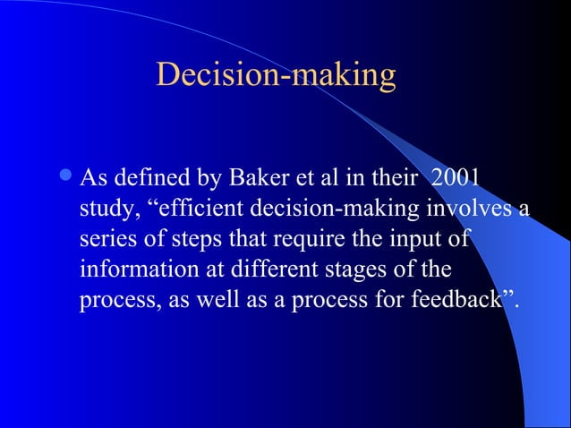 Decision making process | PPT