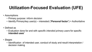 Decision oriented evaluation approaches | PPTX | Education