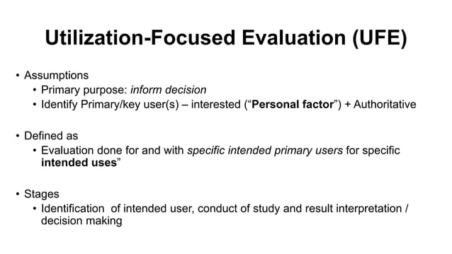 Decision oriented evaluation approaches | PPTX | Education