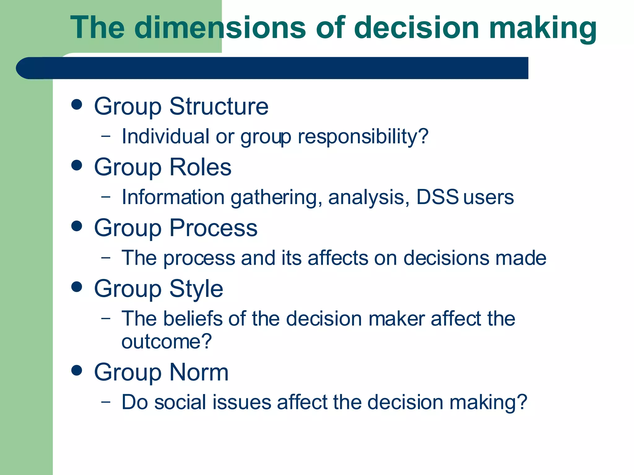 Decision Support System | PPT