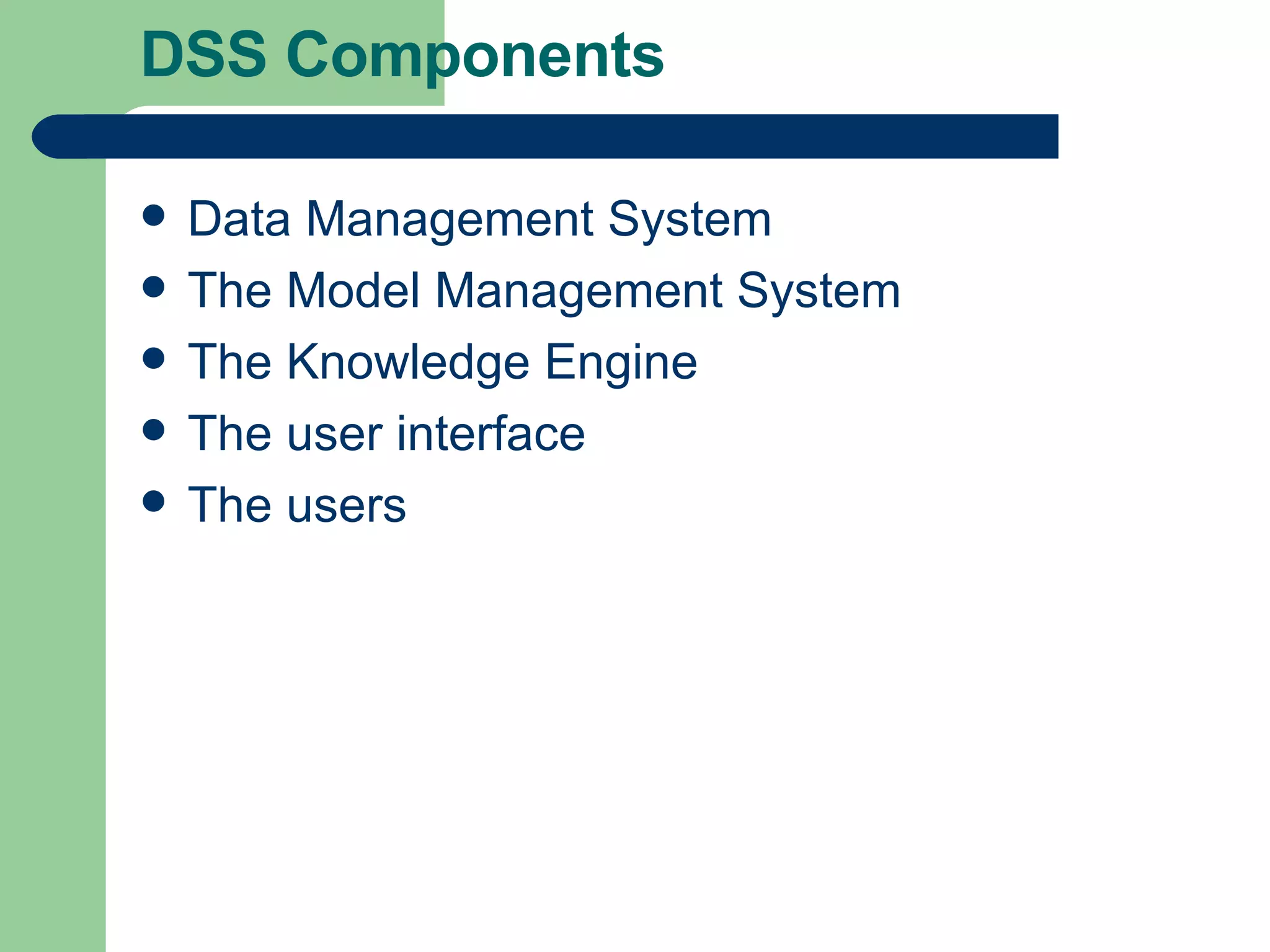 Decision Support System | PPT