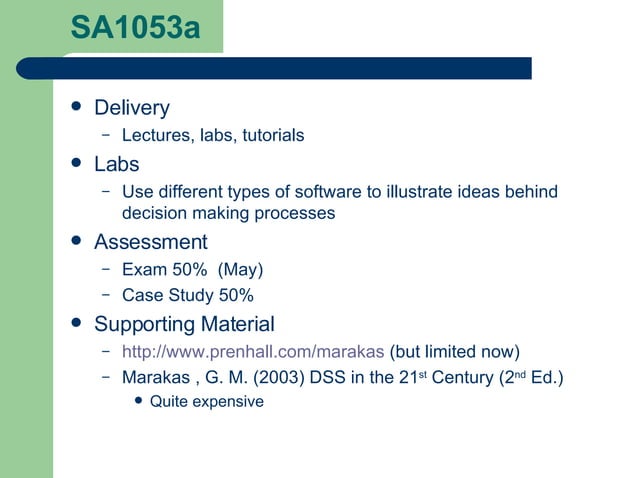 Decision Support System | PPT