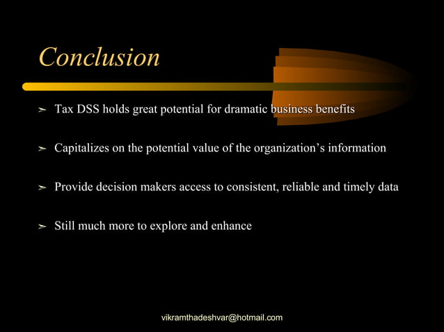 Decision Support Systems | PPT