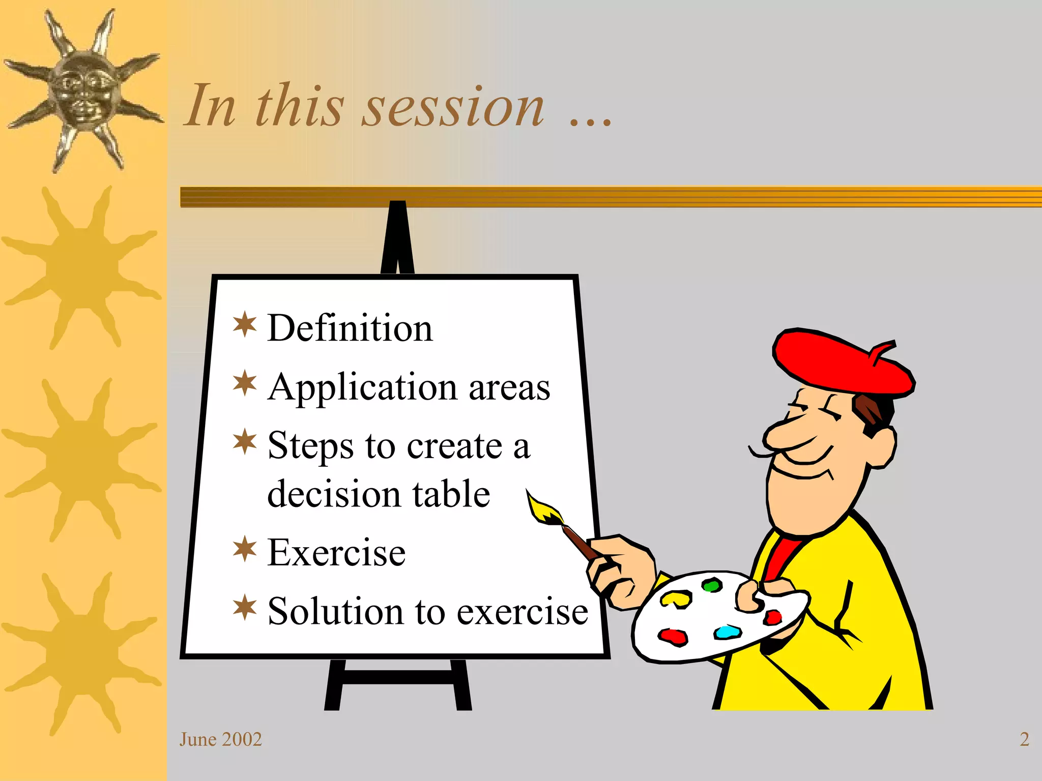 Decision Table Training Session | PPT