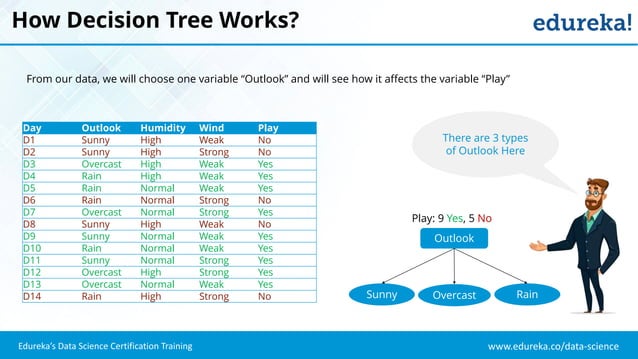 Decision Tree Algorithm & Analysis | Machine Learning Algorithm | Data Science Training ...