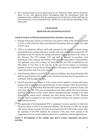 Decision 13/2020/QD-TTg FIT2 of Solar Power Project in Vietnam | PDF