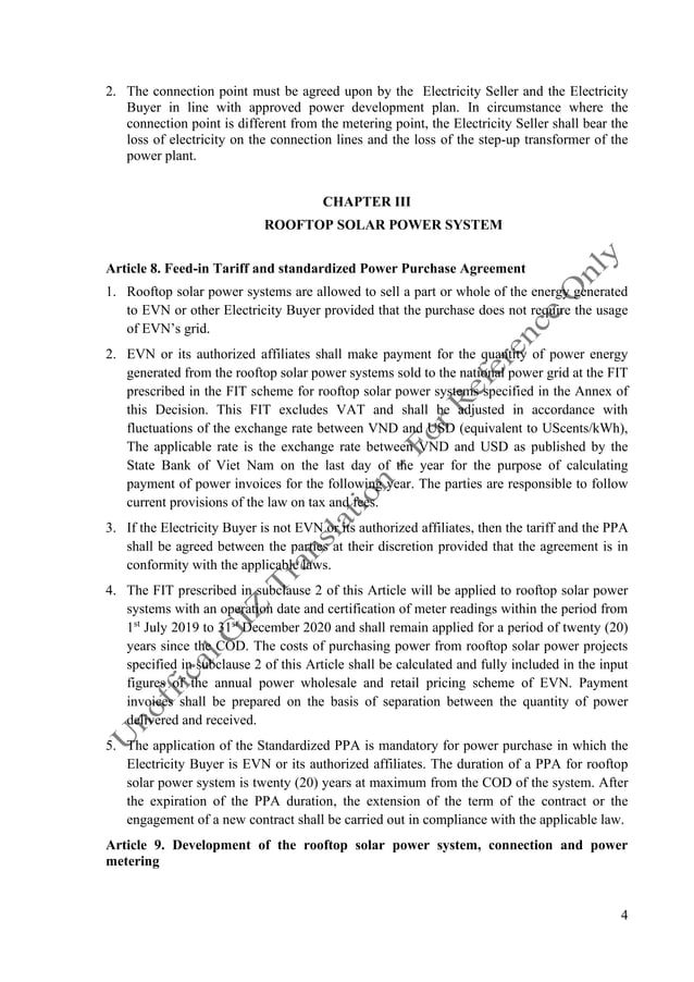 Decision 13/2020/QD-TTg FIT2 of Solar Power Project in Vietnam | PDF