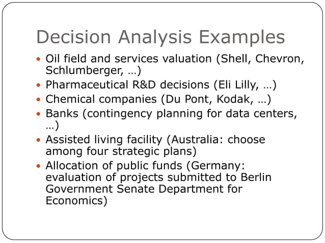 Decision analysis | PPT | Free Download