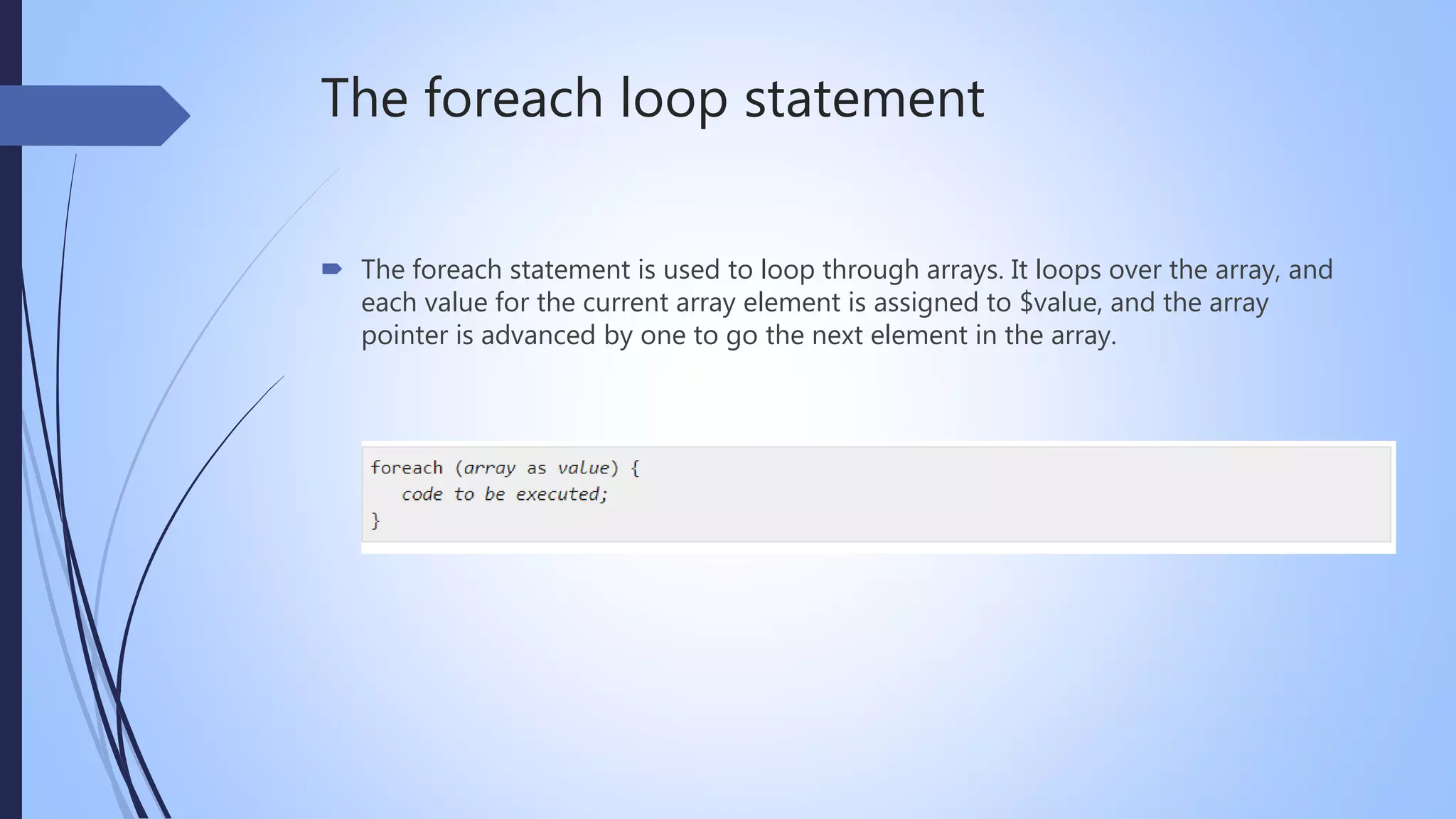 Decision and looping examples with php (WT) | PPTX