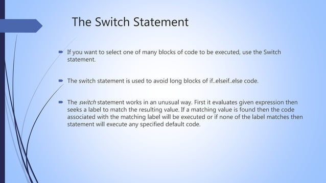 Decision and looping examples with php (WT) | PPTX