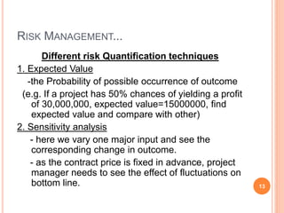 Decision and risk analysis | PPTX
