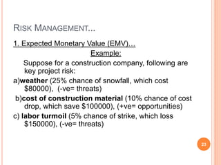 Decision and risk analysis | PPTX