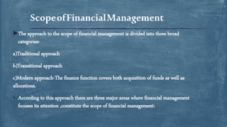 Decision area of financial management | PPTX