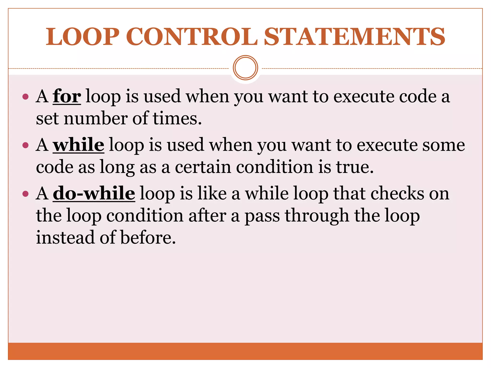 Decision control and iterative statements | PDF | Programming Languages | Computing