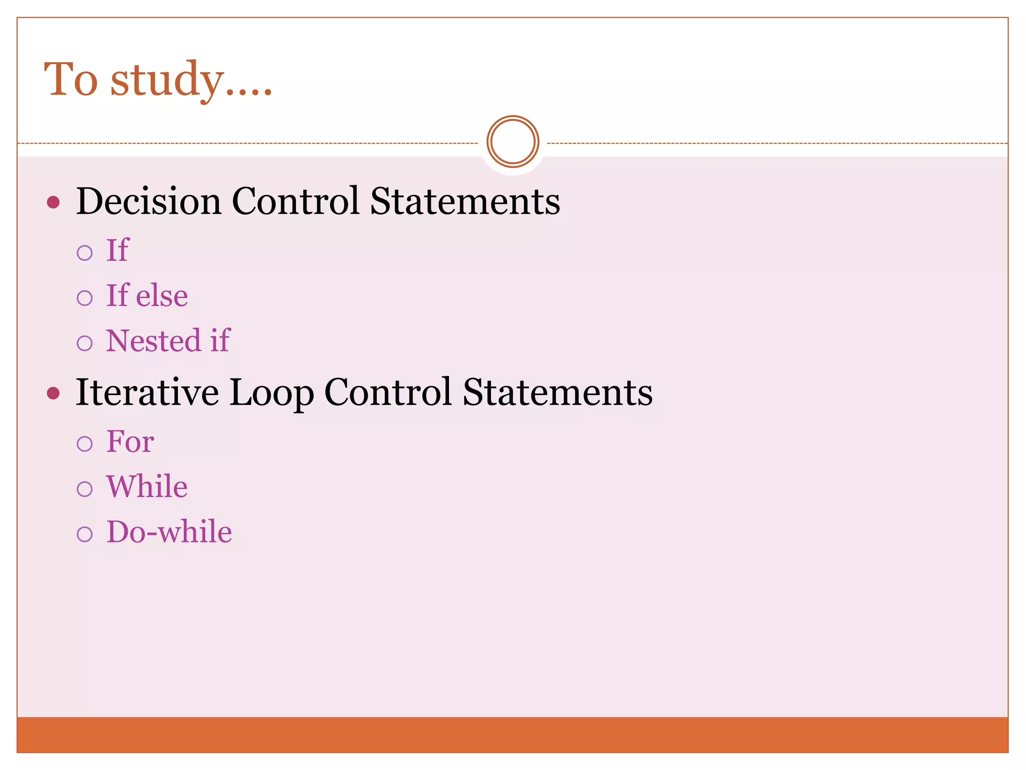 Decision Control And Iterative Statements Pdf Programming Languages