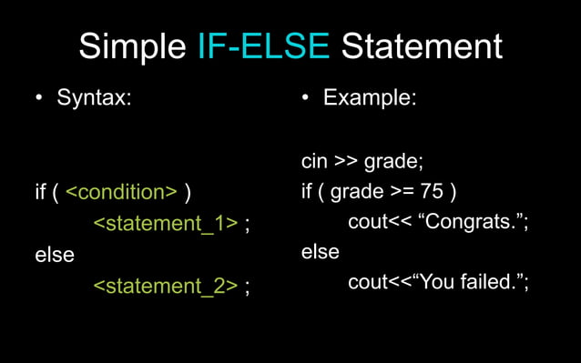 Decision Controls in C++ Programming Lecture | PPT