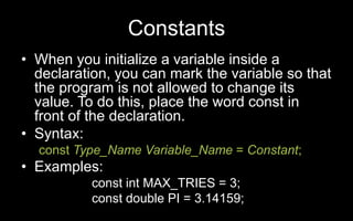 Decision Controls in C++ Programming Lecture | PPT