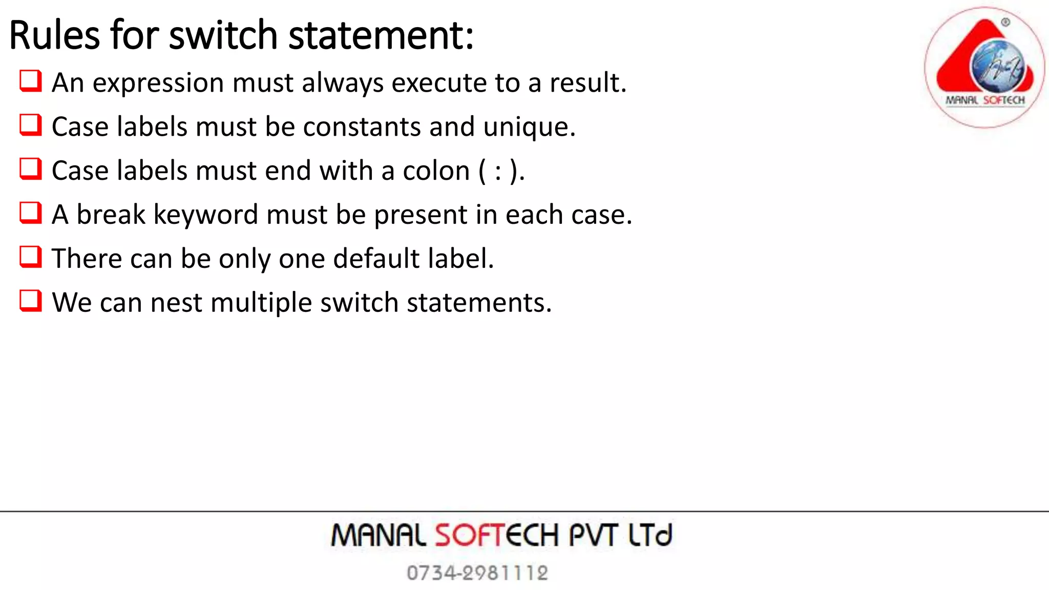 Decision Control Structures Ppt
