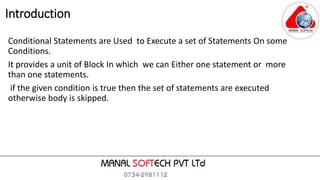 Decision control structures | PPTX