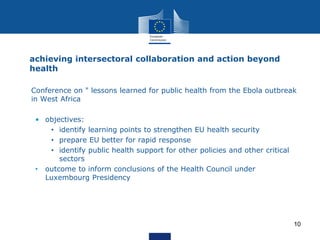 Decision cross border health threats intersectoral collaboration | PDF