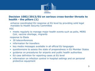 Decision cross border health threats intersectoral collaboration | PDF