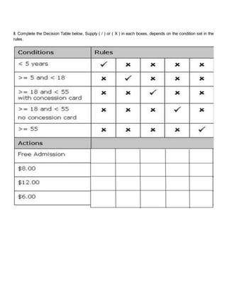 Decision exercises | DOCX