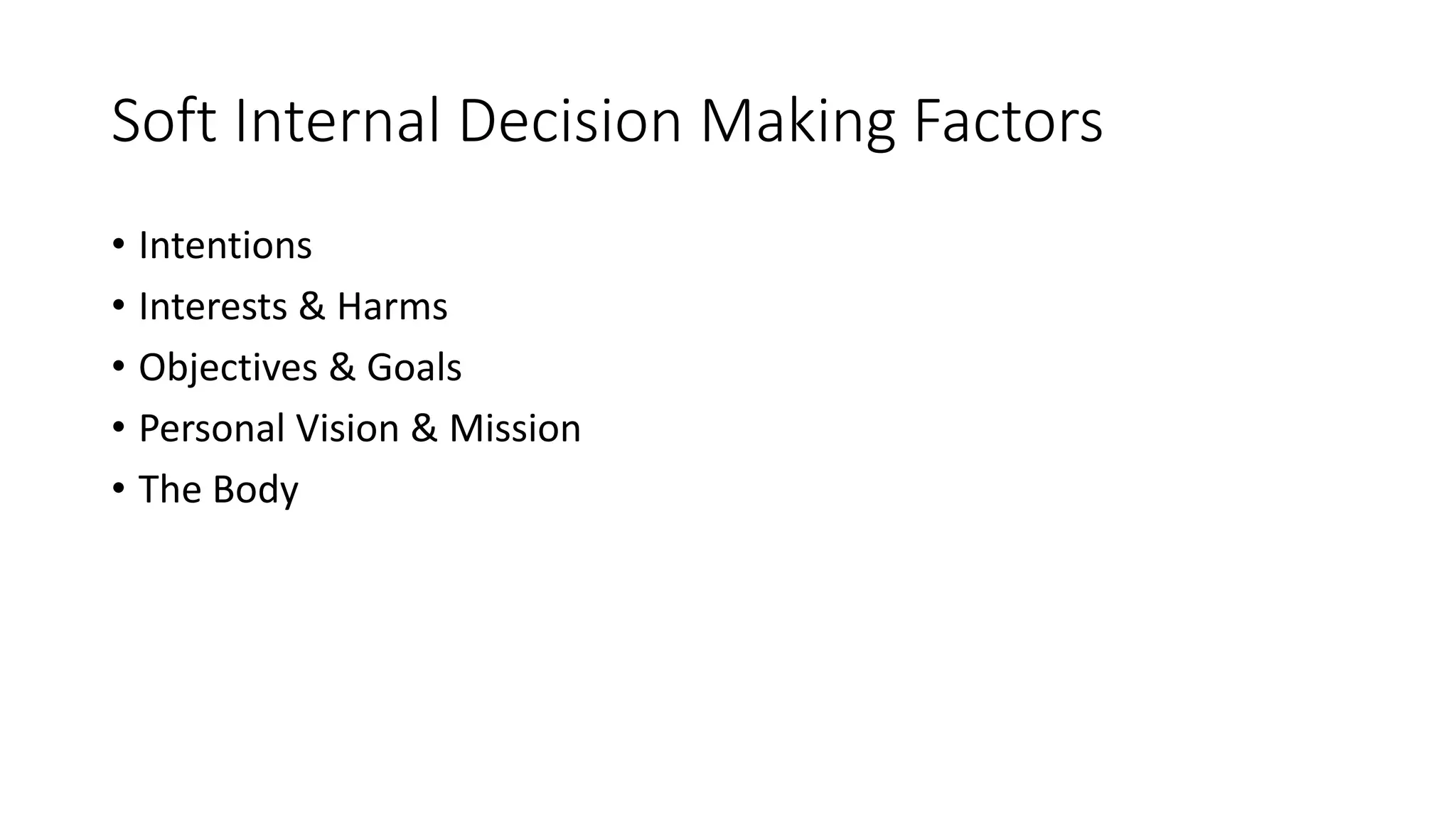 Factors Influencing Decision Making | PPTX