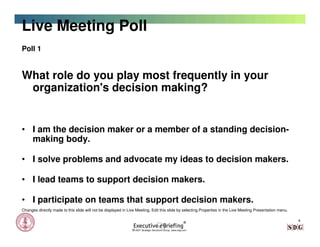 Decision Leadership SDG- Stanford University | PDF