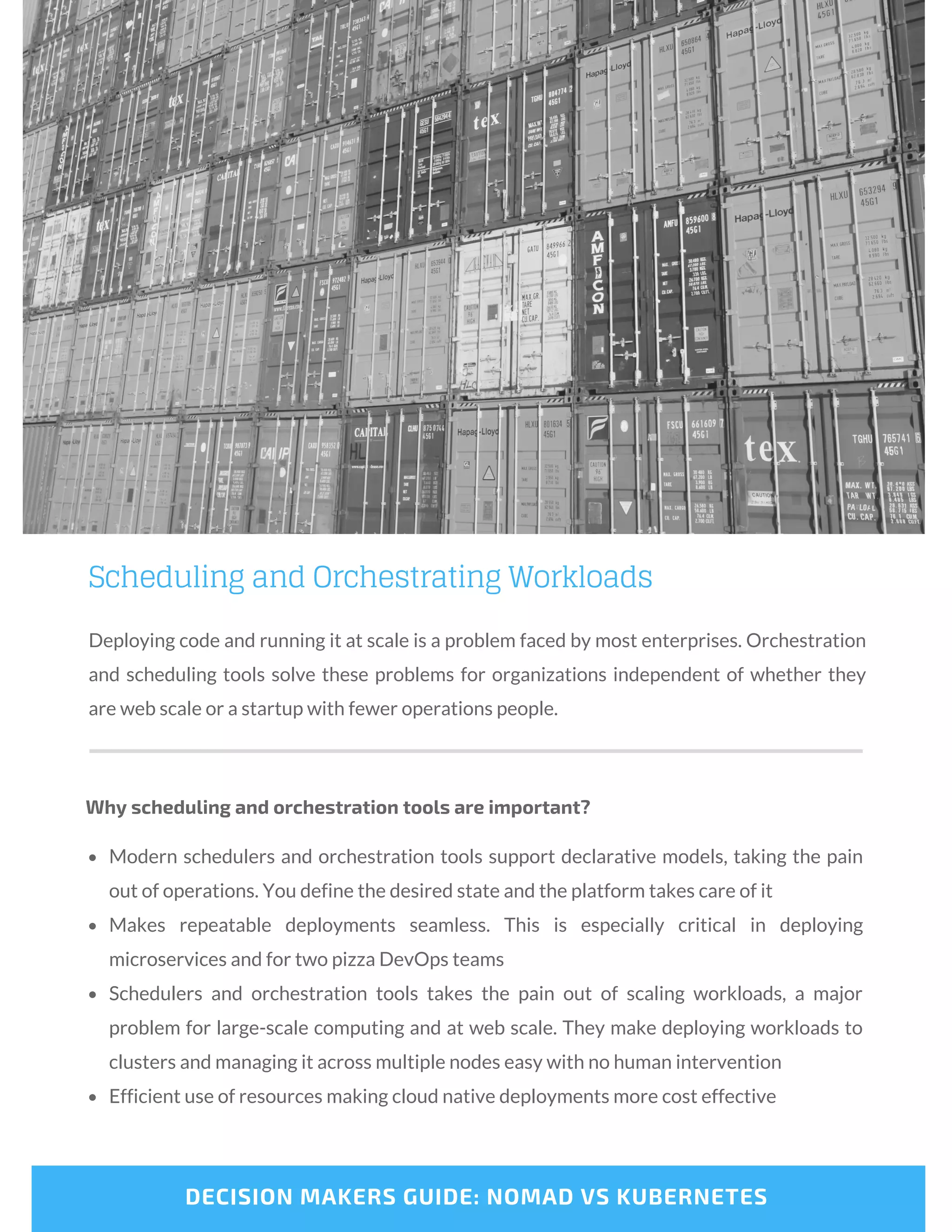 Decision Makers Guide: Nomad vs Kubernetes | PDF