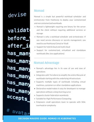 Decision Makers Guide: Nomad vs Kubernetes | PDF