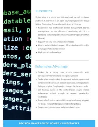 Decision Makers Guide: Nomad vs Kubernetes | PDF