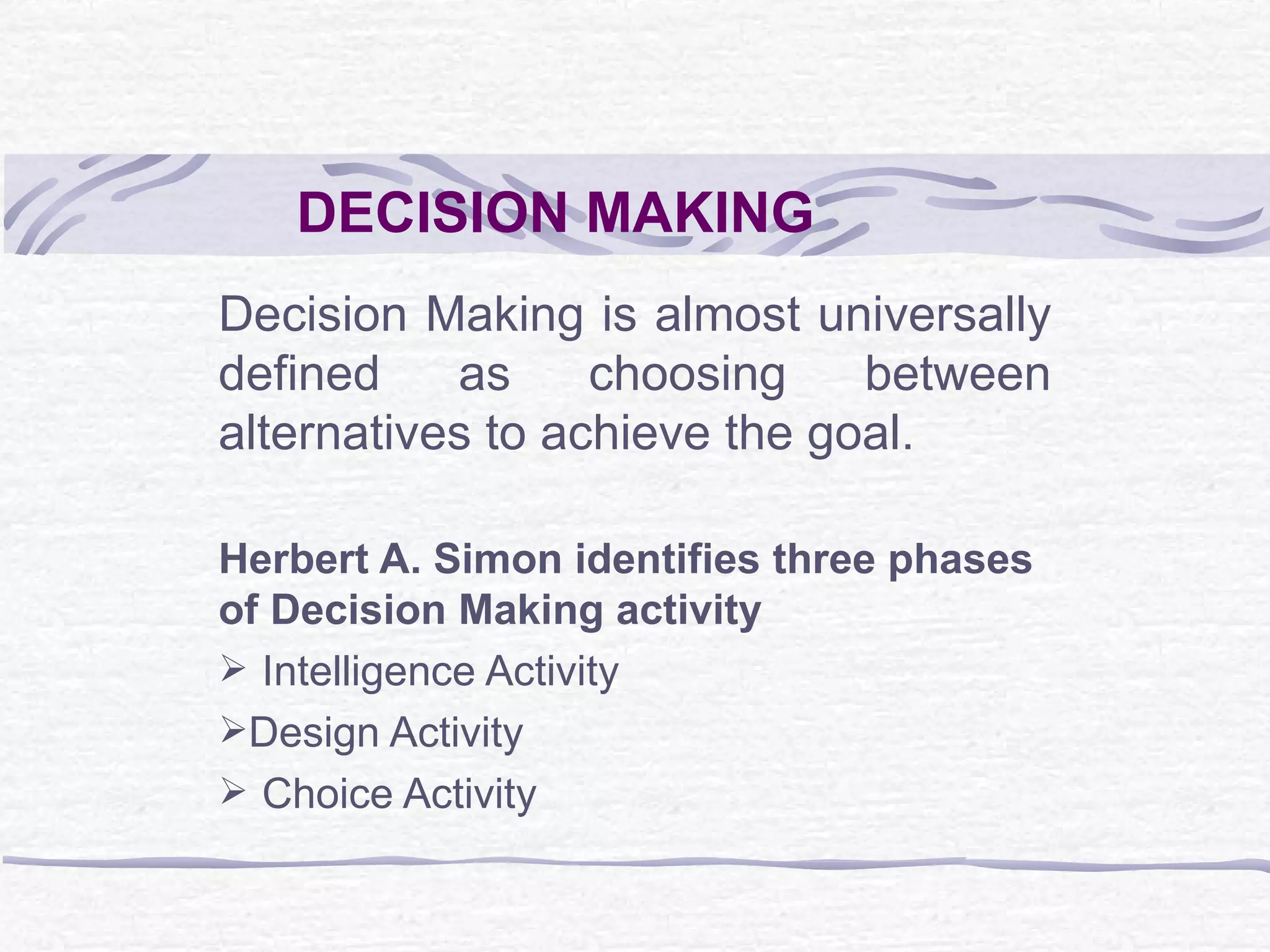 Decision making | PPT