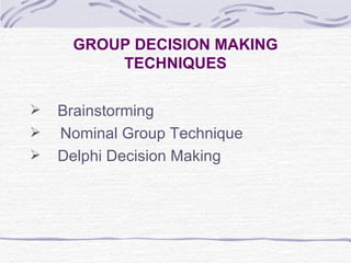 Decision making | PPT
