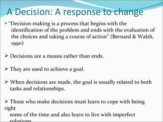 Decision making | PPT