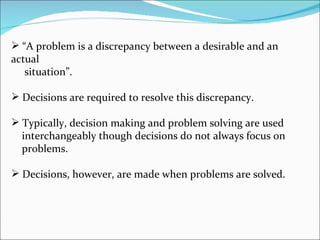 Decision making | PPT