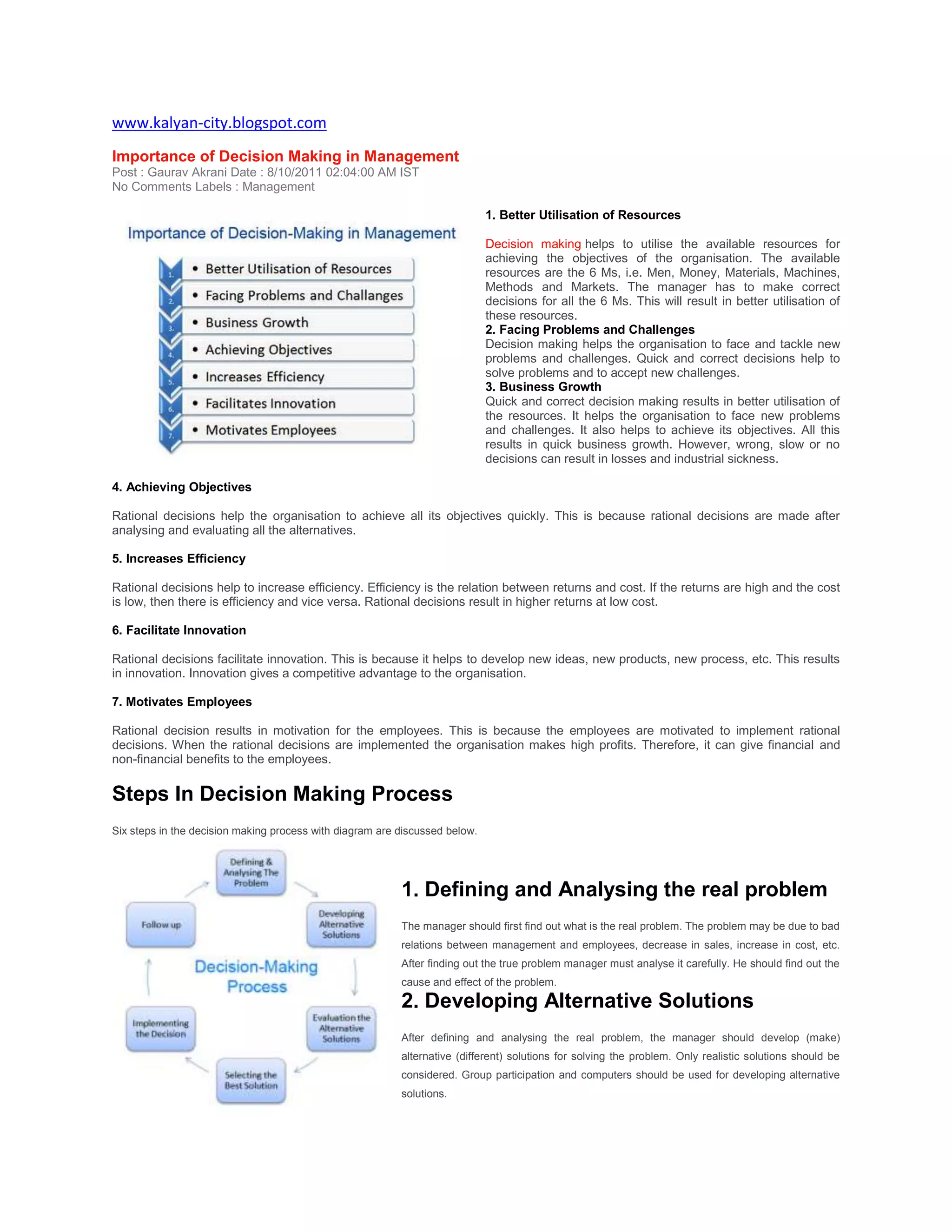 Decision making | PDF