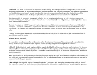 Decision making | DOCX