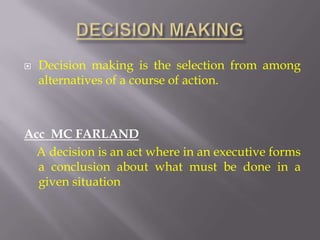 Decision making | PPTX